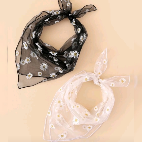 Accessories | Girls Headbands Scarfs Bandanas Sheer Mesh Daisies Gold ...